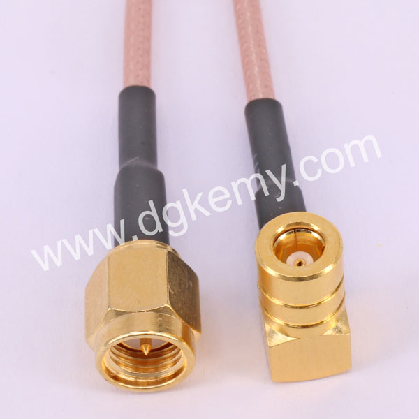 SMA Male Plug to SMB Female Contact R/A Plug Using RG316 Coaxial Cable - KeMy Electronic ...